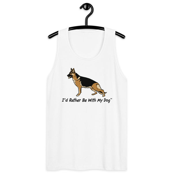 German Shepherd (Unisex Tank) – I'd Rather Be With My Dog