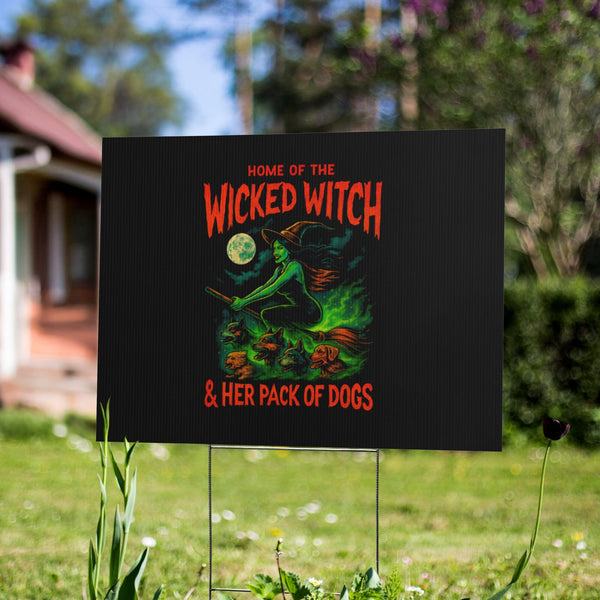 Wicked Yard Sign (Double Sided) – I'd Rather Be With My Dog