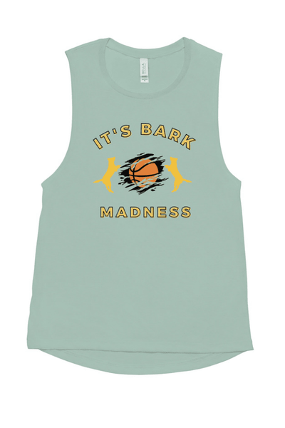 Bark Madness Ladies’ Muscle Tank – I'd Rather Be With My Dog