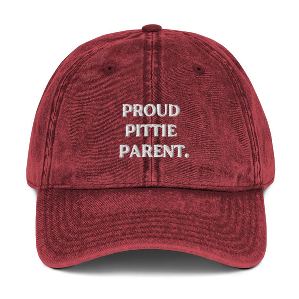Pittie Parent Vintage Dad Cap – I'd Rather Be With My Dog